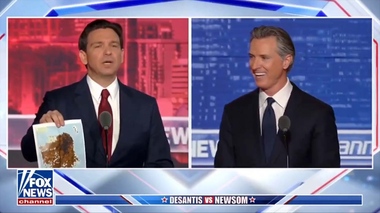 Gavin Newsom And Ron Desantis Debate On Fox News With Sean Hannity As Moderator - Anthony Brian ...