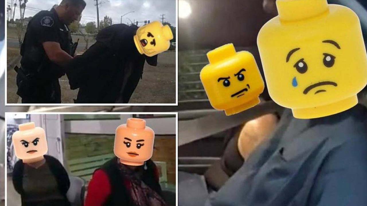 California Police Go Viral After Using Lego Heads To Censor Suspect ...