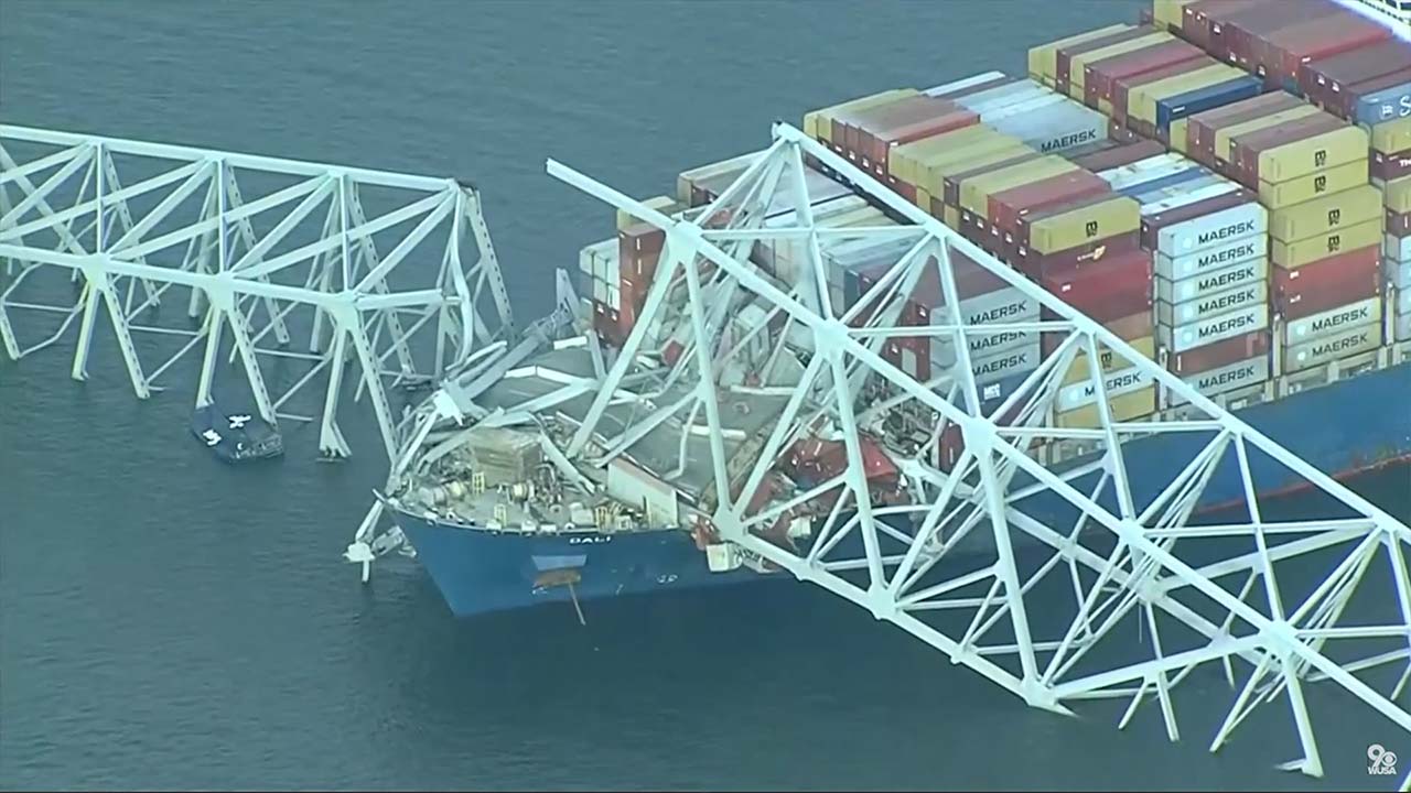 Francis Scott Key Bridge Collapses In Baltimore After Ship Collision ...
