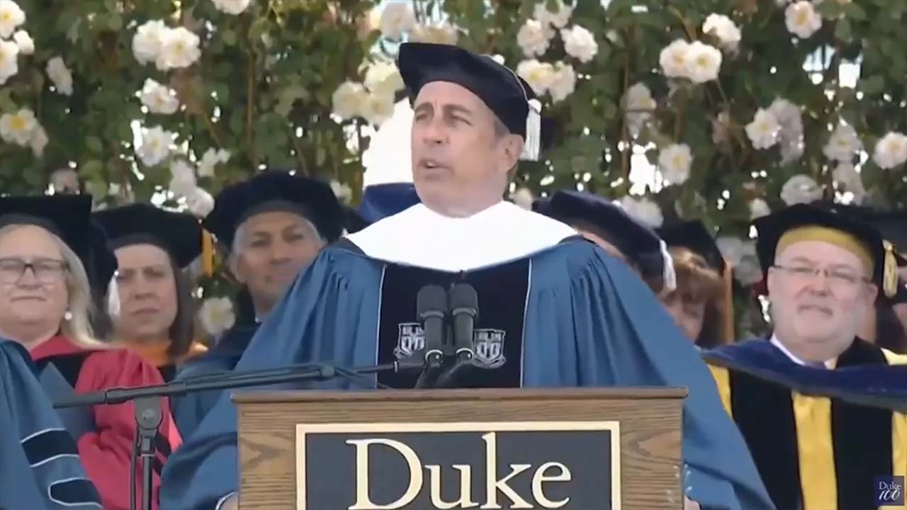 Duke University Students Walk Out During Jerry Seinfeld's Commencement Speech - Anthony Brian Logan