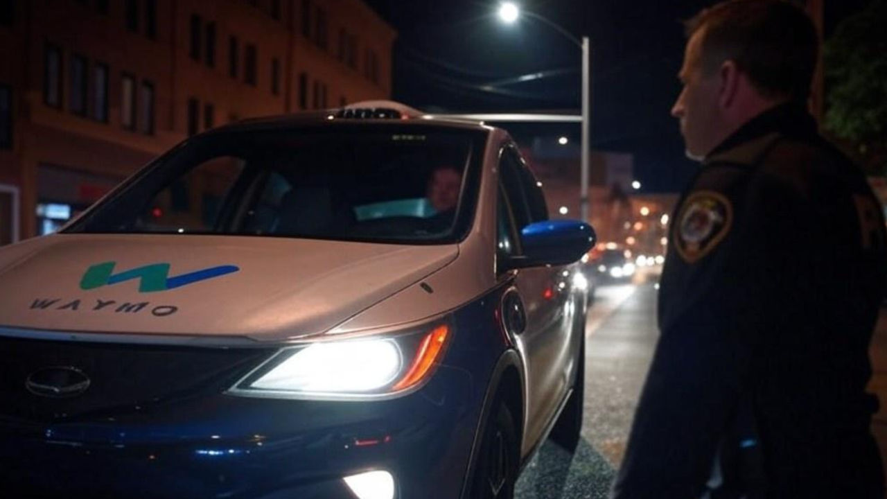 Waymo Driverless Vehicle Pulls Over For Police Over Robbery Suspect ...