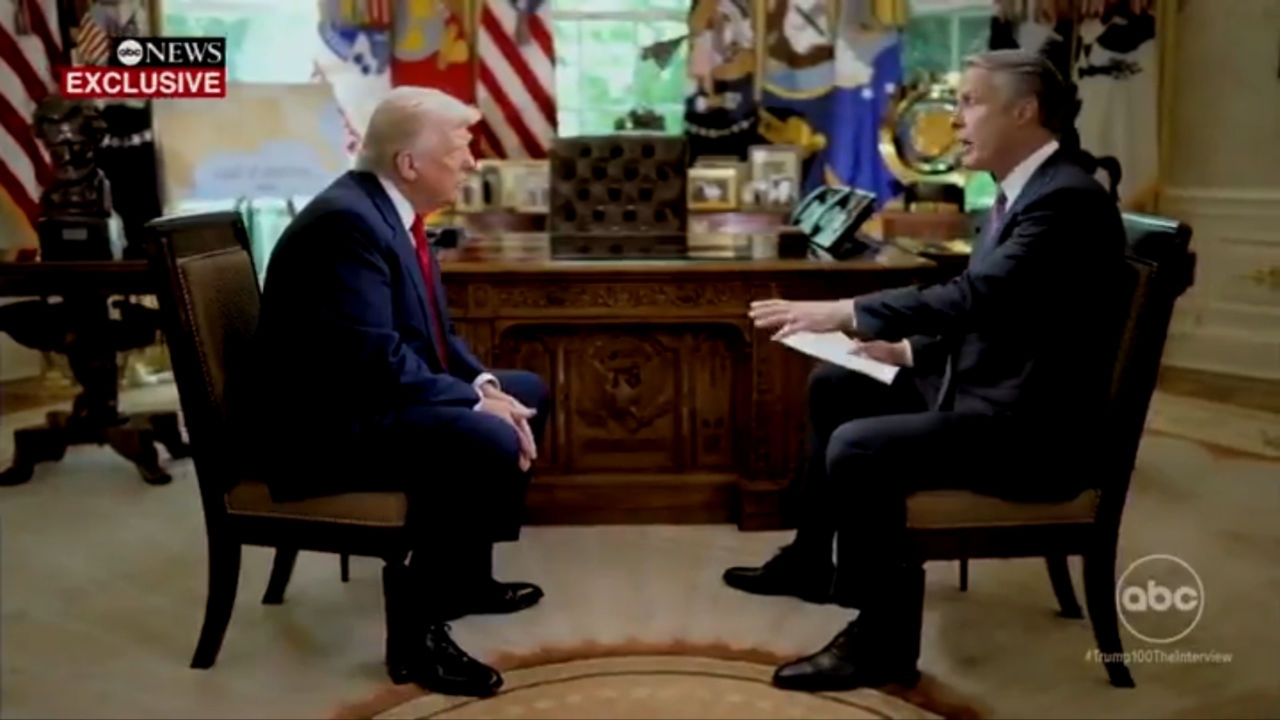 President Trump Interviews With ABC News On Variety Of Issues ...