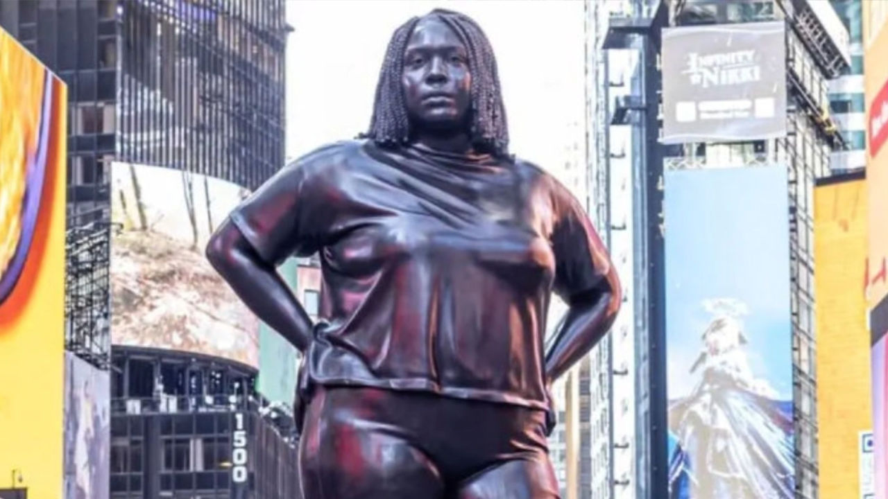NYC Times Square Unveils 12-Foot-Tall Statue Of A Black Woman To ...