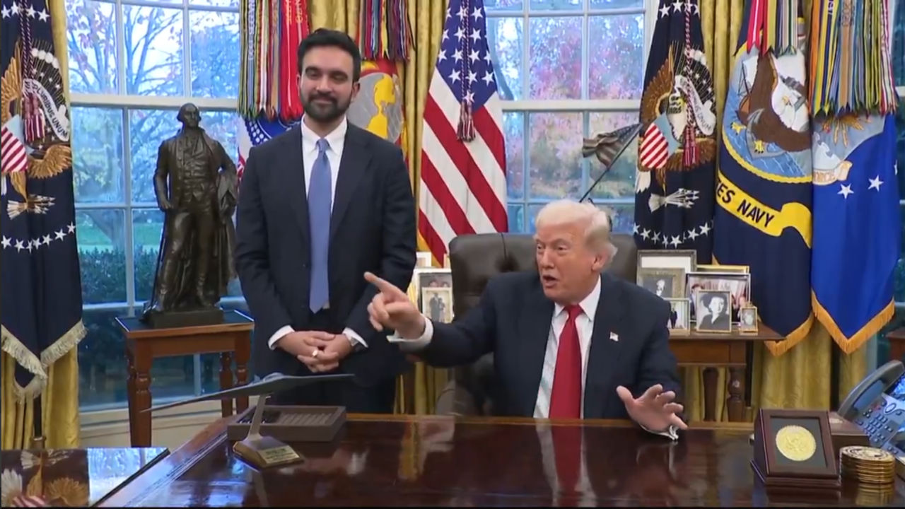 An Unexpected Handshake: Trump's Chummy Oval Office Chat with NYC's ...