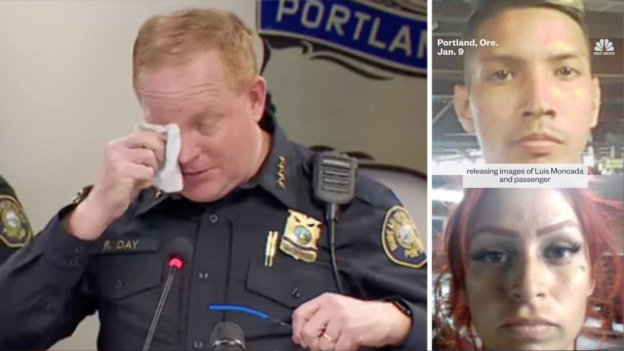Portland Police Chief's Emotional Press Conference on Border Patrol ...